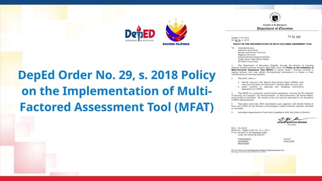 DepEd Order No. 29, s. 2018_Policy on the Implementation of Multi ...