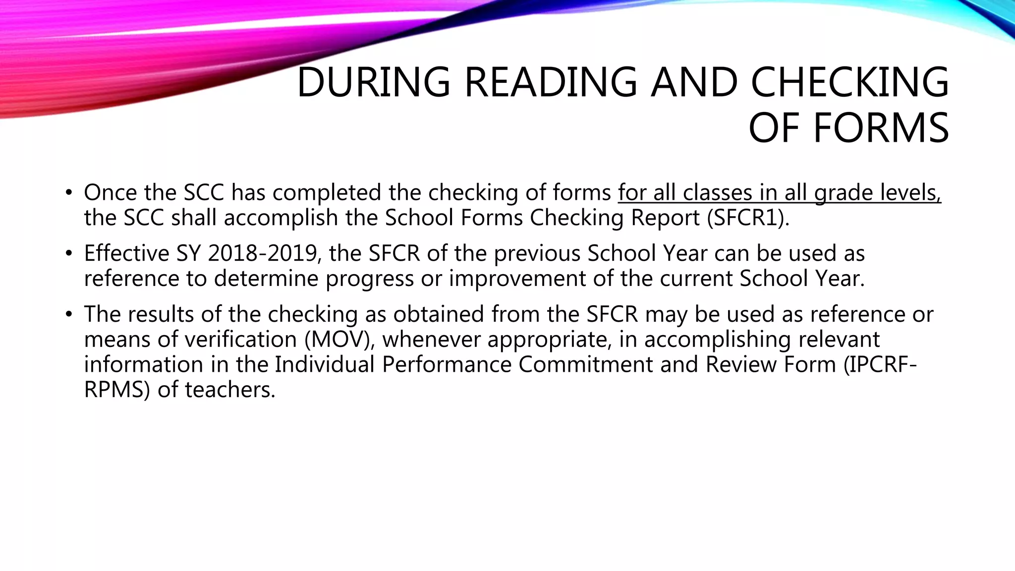 Deped Order No 11, s.2018 "Guidelines on the Preparation and Checking of School Forms" | PPTX