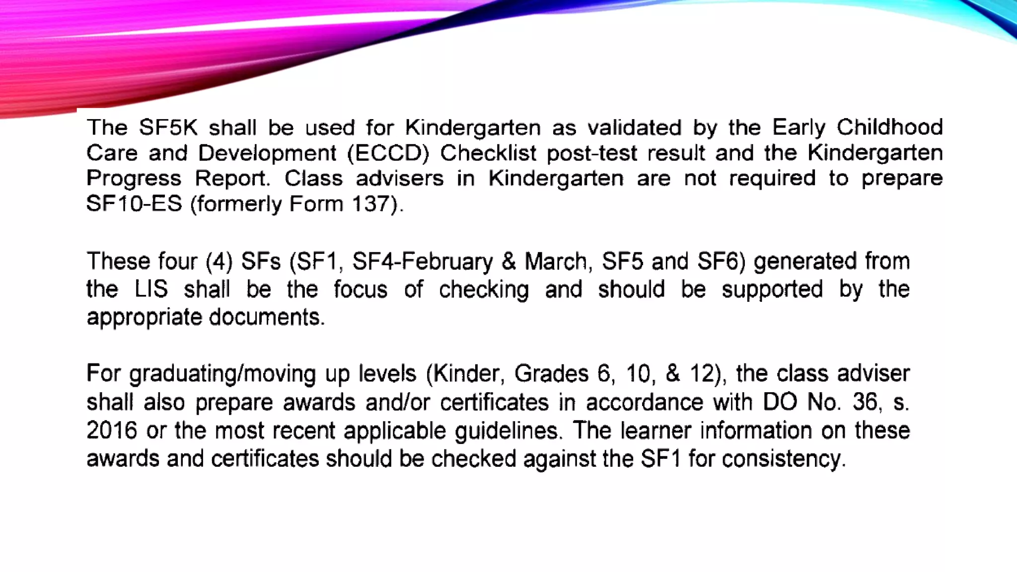 Deped Order No 11, s.2018 "Guidelines on the Preparation and Checking ...