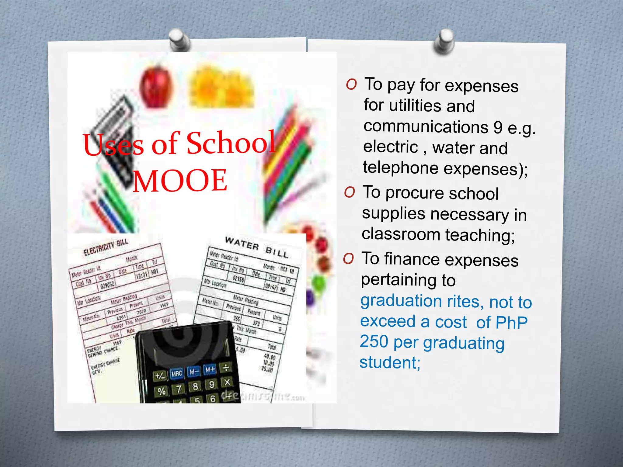 Dep ed order no 12...mooe