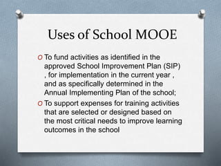 Dep ed order no 12...mooe