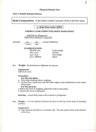 Dep ed physical fitness test | PDF | Running and Jogging | Fitness and ...