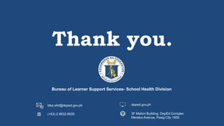 DepEd Required Health Standards.pptx