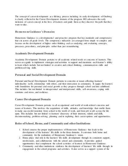 Dep ed revised implementation of homeroom guidance for school year 20…