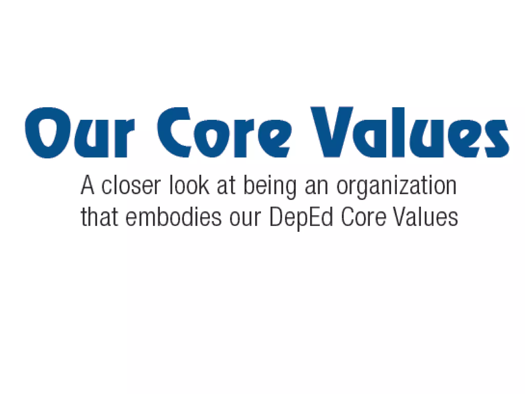 DepEd's New Vision, Mission and Core Values | PPTX