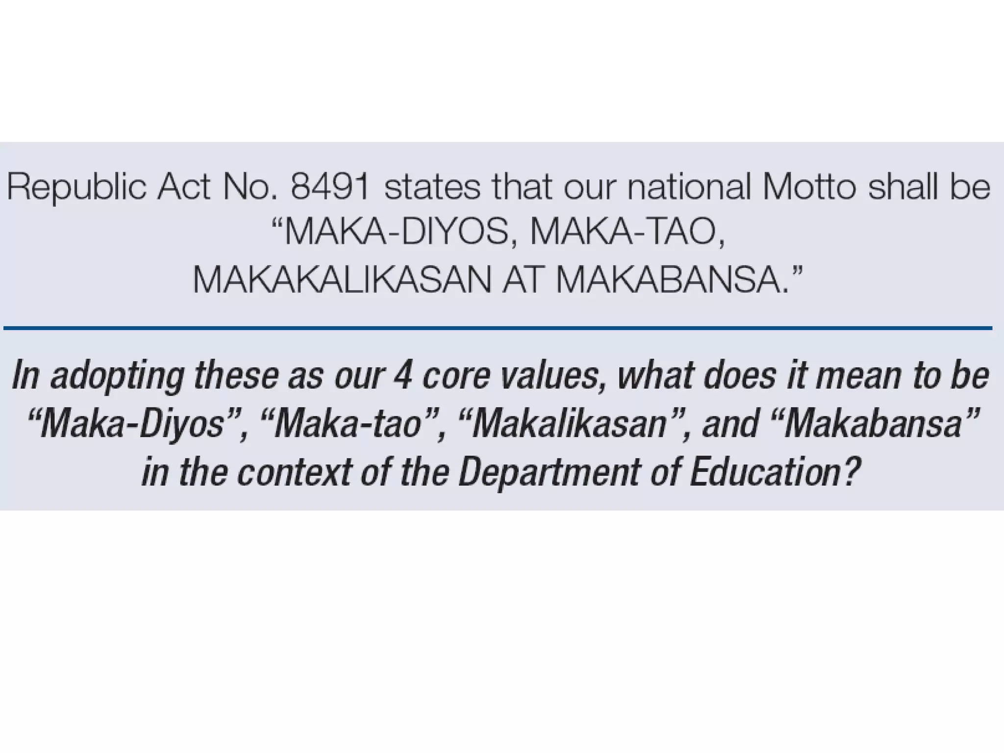 DepEd's New Vision, Mission and Core Values | PPTX