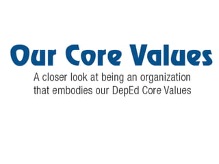 DepEd's New Vision, Mission and Core Values | PPTX