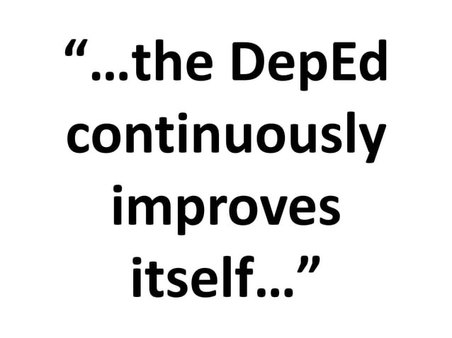 DepEd's New Vision, Mission and Core Values