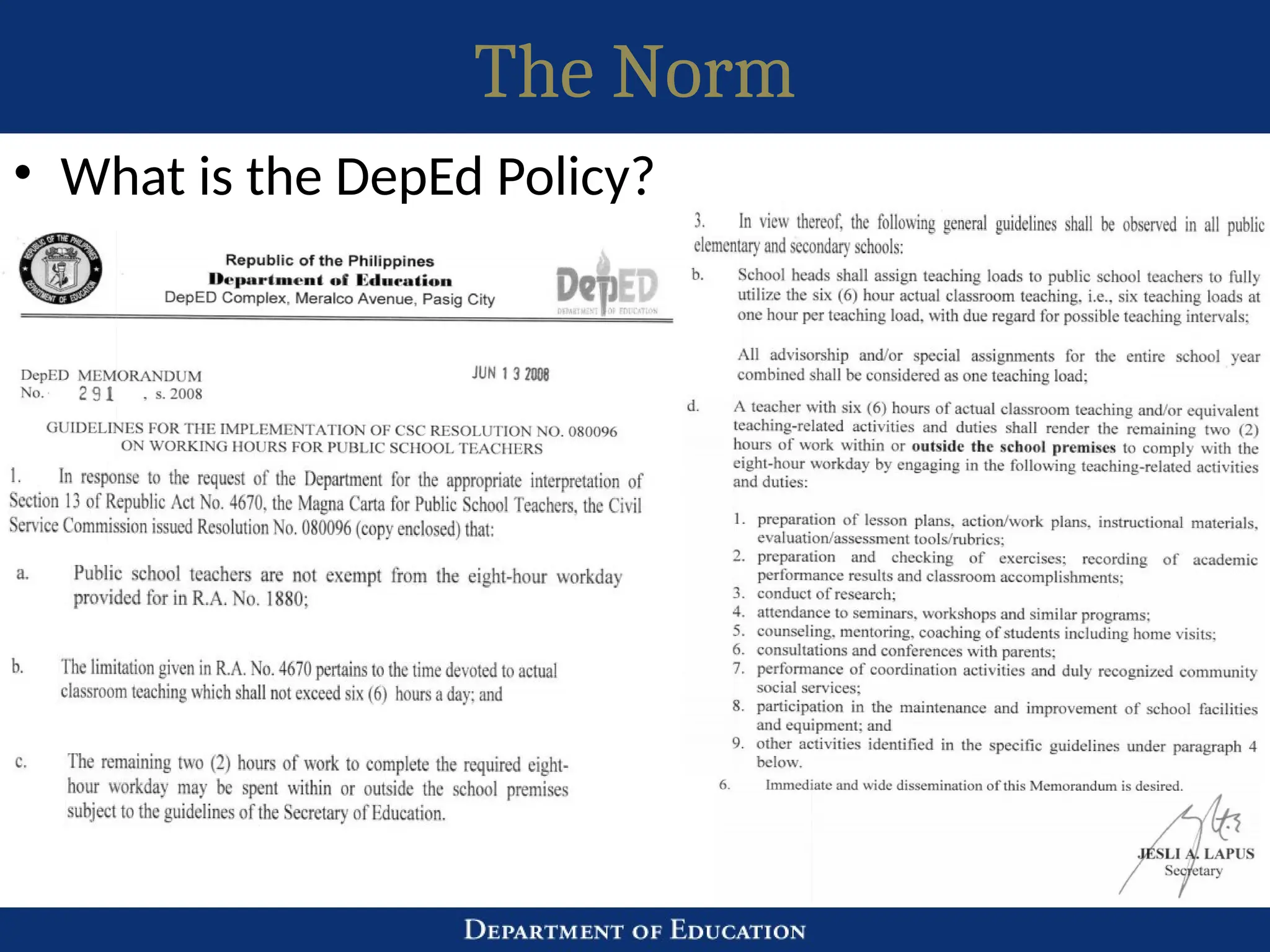 DepEd Teacher’s Workload Policy Study.pptx