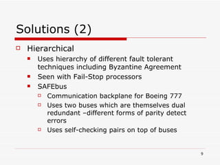 Handling Byzantine Faults | PPT | Computing | Technology & Computing