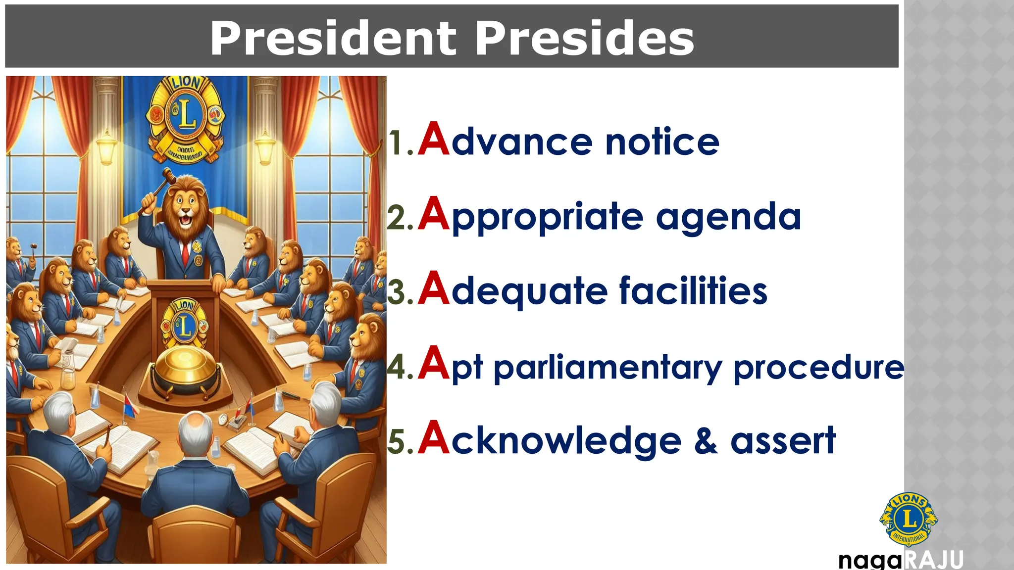 LIons Clubs - Dependable Presidents.pptx
