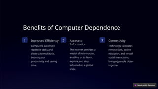 Dependence on Computers and devices on over life | PPTX | Social ...