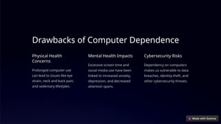 Dependence on Computers and devices on over life | PPTX | Social ...