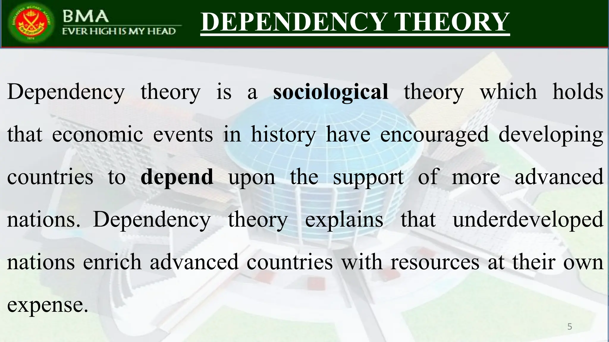 DEPENDENCY theory International Relations.pptx | Economy | Business and Finance
