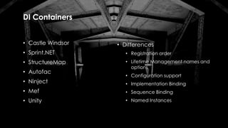 Dependency Injection in .NET