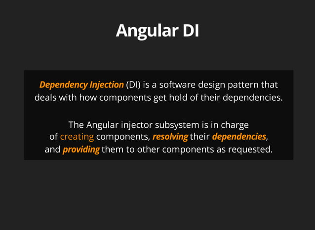 Dependency Injection pattern in Angular | PDF | Web Development | Internet