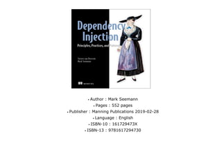 Dependency Injection Principles, Practices, and Patterns | PDF