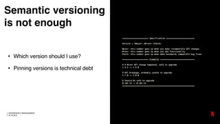 Dependency Management at Scale | PPT