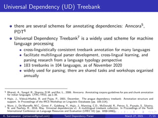 Developing Dependency Parsers for Tamil | PPT