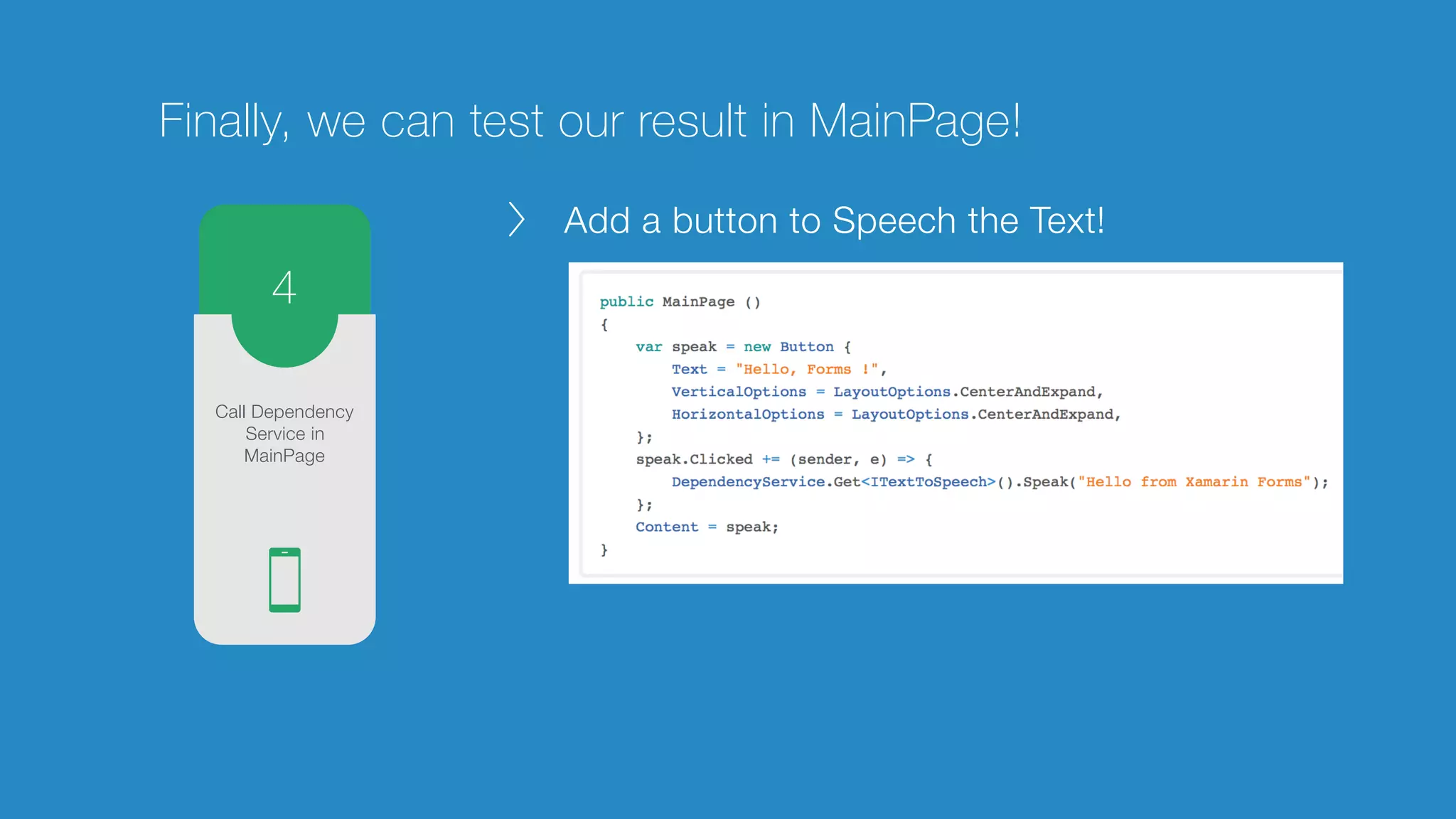 Dependency service for Xamarin.Form