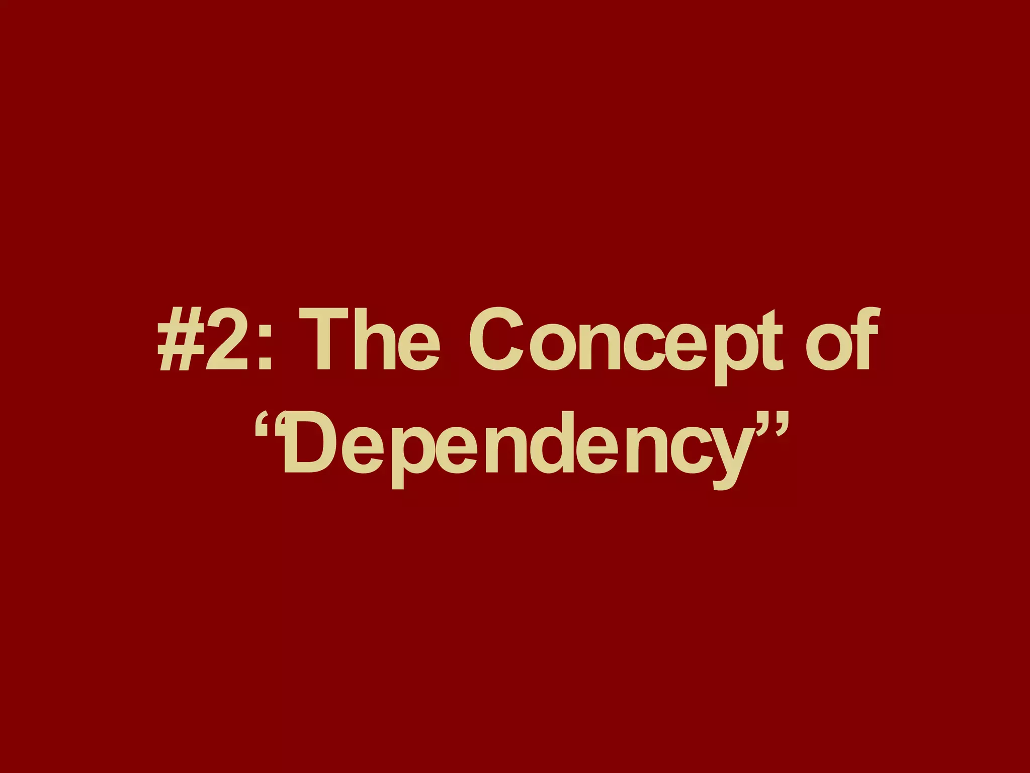 Dependency Theory | PPT