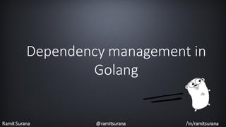 Dependency management in golang | PDF | Programming Languages | Computing