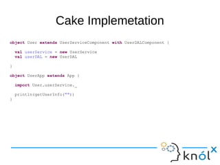 Dependency injection in Scala | PPT