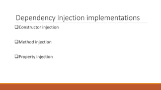 Dependency injection | PPT