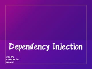 Dependency injection | PPT