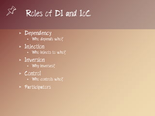 Dependency injection | PPT