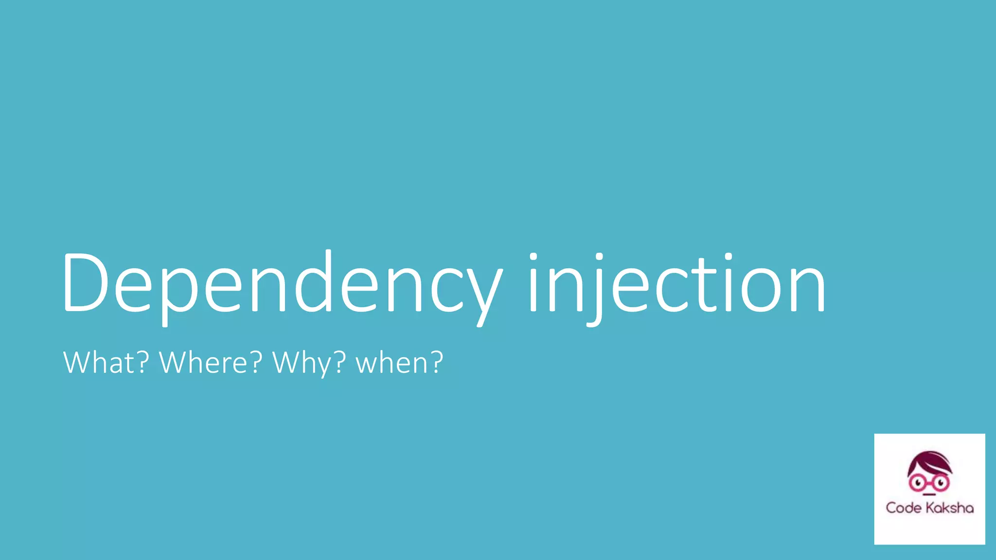 Dependency Injection Ppt Pptx Programming Languages Computing
