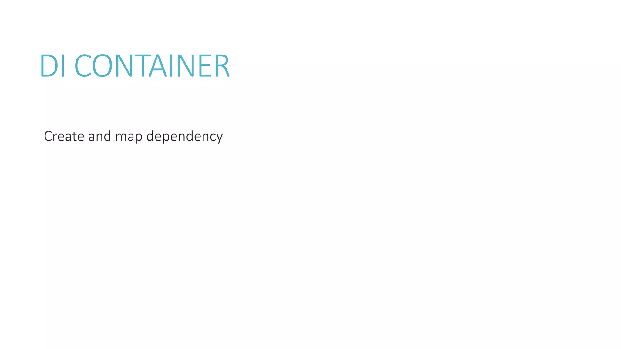 Dependency injection ppt | PPTX