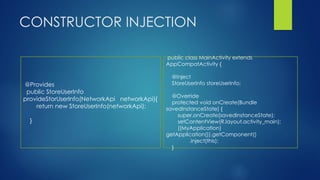 Dependency injection and dagger2 in android paramvir singh | PPT
