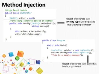 Dependency injection and inversion | PPT
