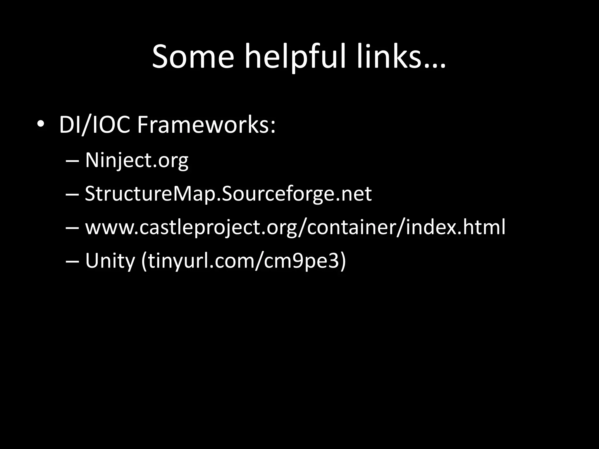 Dependency Injection And Ioc Containers | PPT Dependency Injection And Ioc Containers | PPT