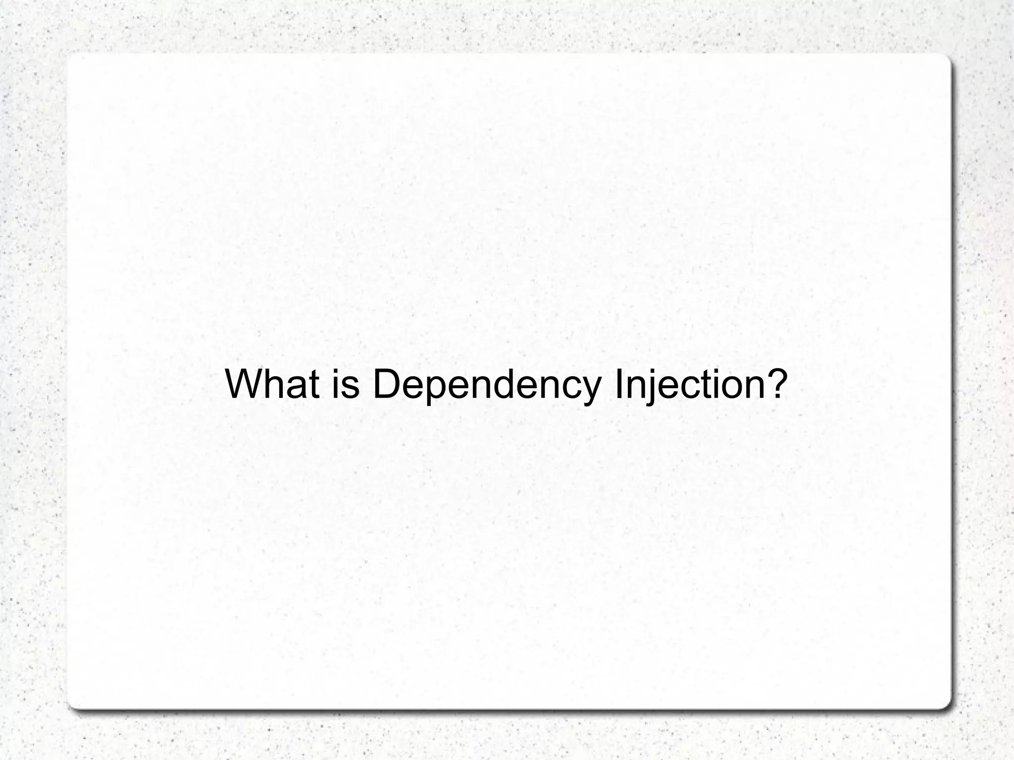 Dependency injection explained (Zbigniew Lukasiak) | ODP