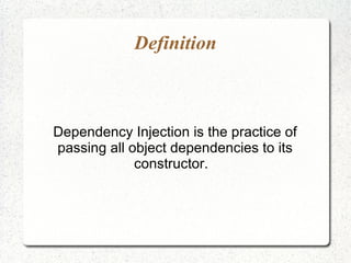Dependency injection explained (Zbigniew Lukasiak) | ODP