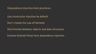 Dependency Injection in Android | PPT