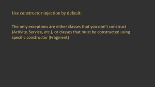 Dependency Injection in Android - Vasiliy Zukanov | PPT