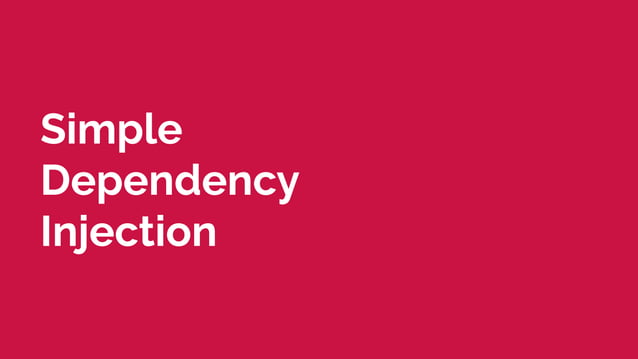 Dependency injection in CakePHP | PPT