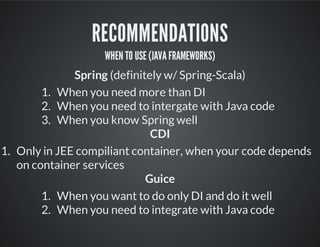 Dependency injection in scala | PDF | Programming Languages | Computing