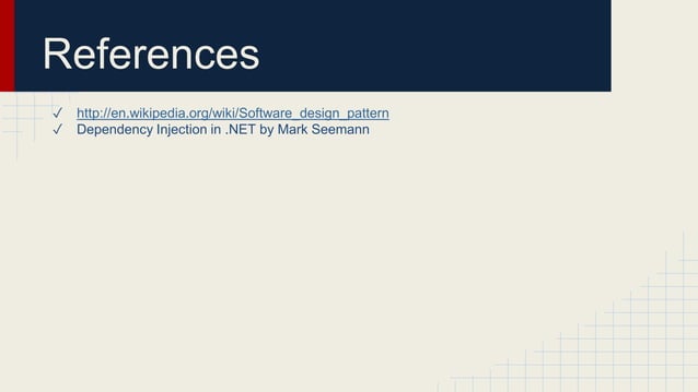 Dependency Injection, Design Principles and Patterns | PPTX | Programming Languages | Computing