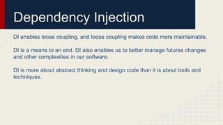 Dependency Injection, Design Principles and Patterns | PPTX