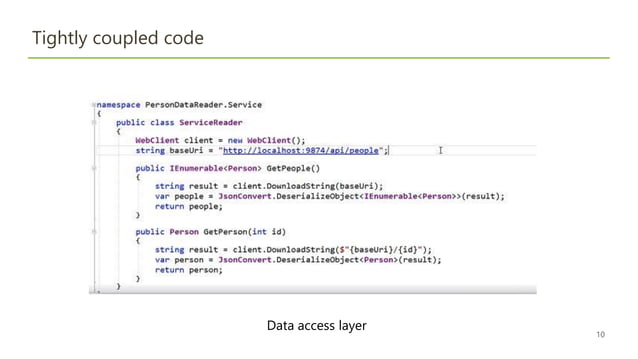 Dependency Injection Presentation Pptx Web Development Internet