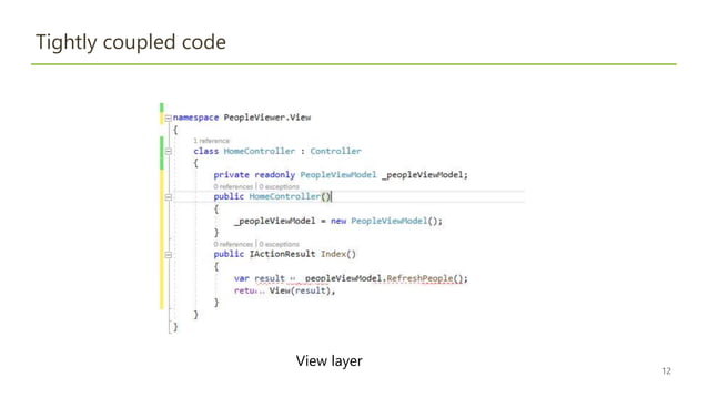 Dependency Injection Presentation Pptx Web Development Internet