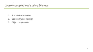 Dependency injection presentation | PPTX