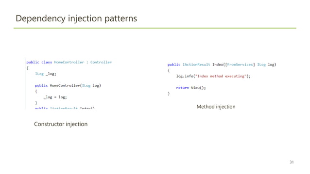 Dependency injection presentation | PPTX | Web Development | Internet