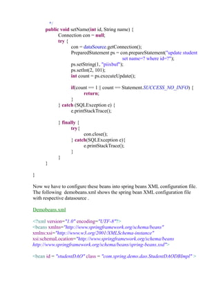 Types of Dependency Injection in Spring | ODT | Programming Languages | Computing