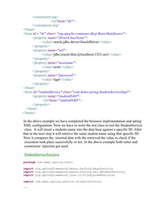 Types of Dependency Injection in Spring | ODT | Programming Languages | Computing