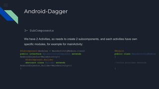 Dependency injection using dagger2 | PPT